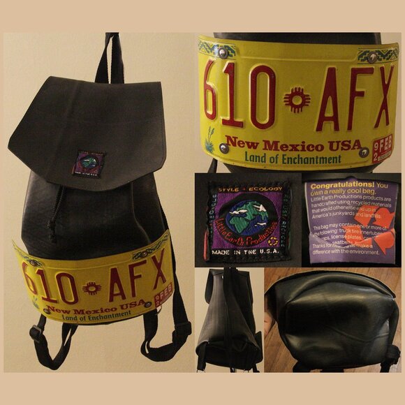 Little Earth Productions | Bags | Vintage Little Earth Hobo Backpack ...